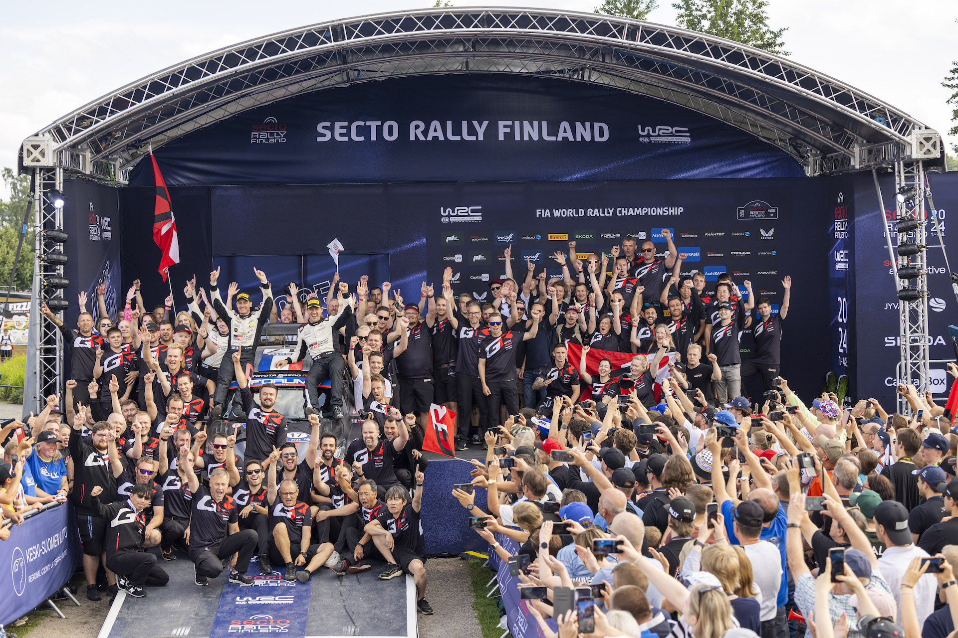 WRC - Ogier claims shock Finland victory after Rovanperä crashes ...