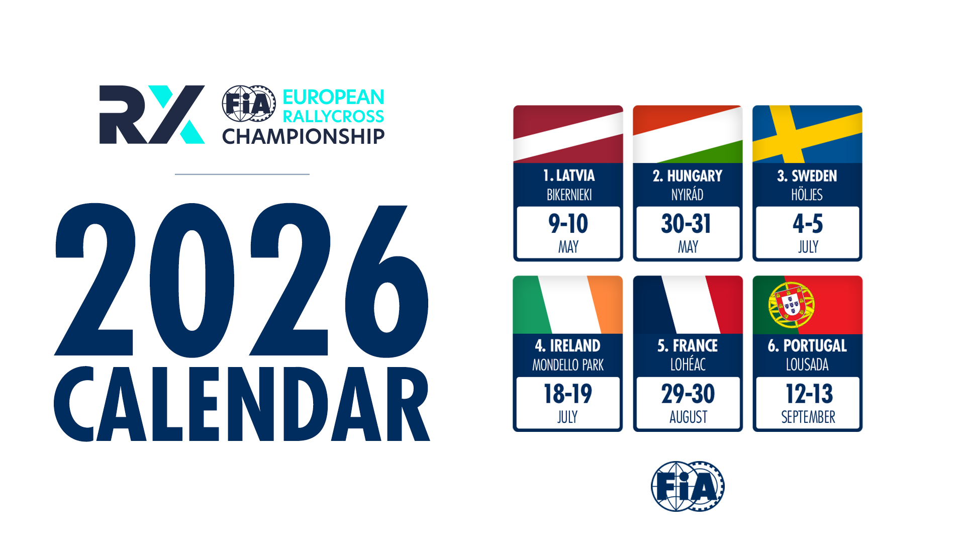 FIA Unveils 2026 European Rallycross Championship Calendar | Federation ...