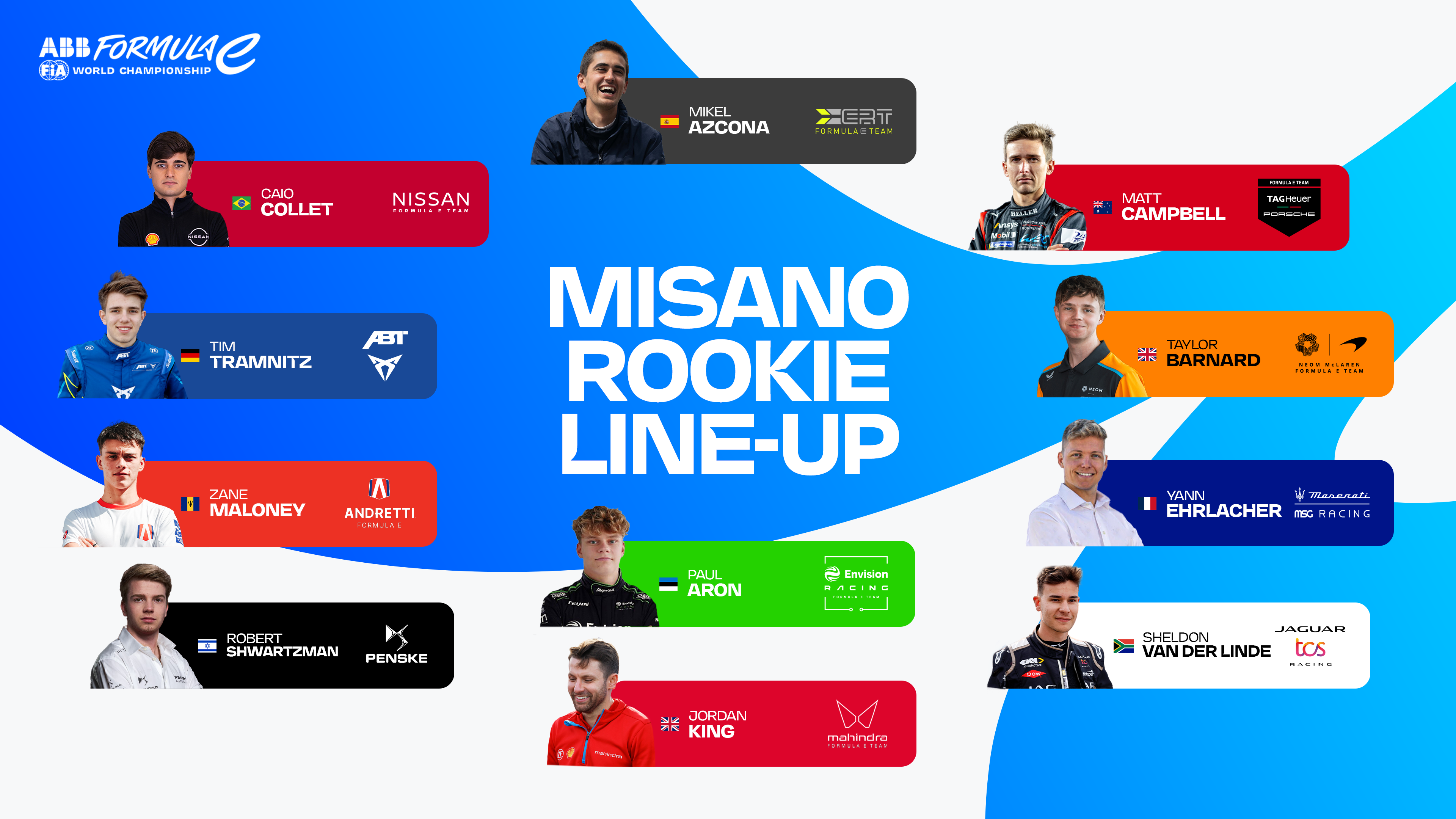 FORMULA E REVEALS FULL DRIVER LINE-UP FOR FIRST ROOKIE SESSION OF ...