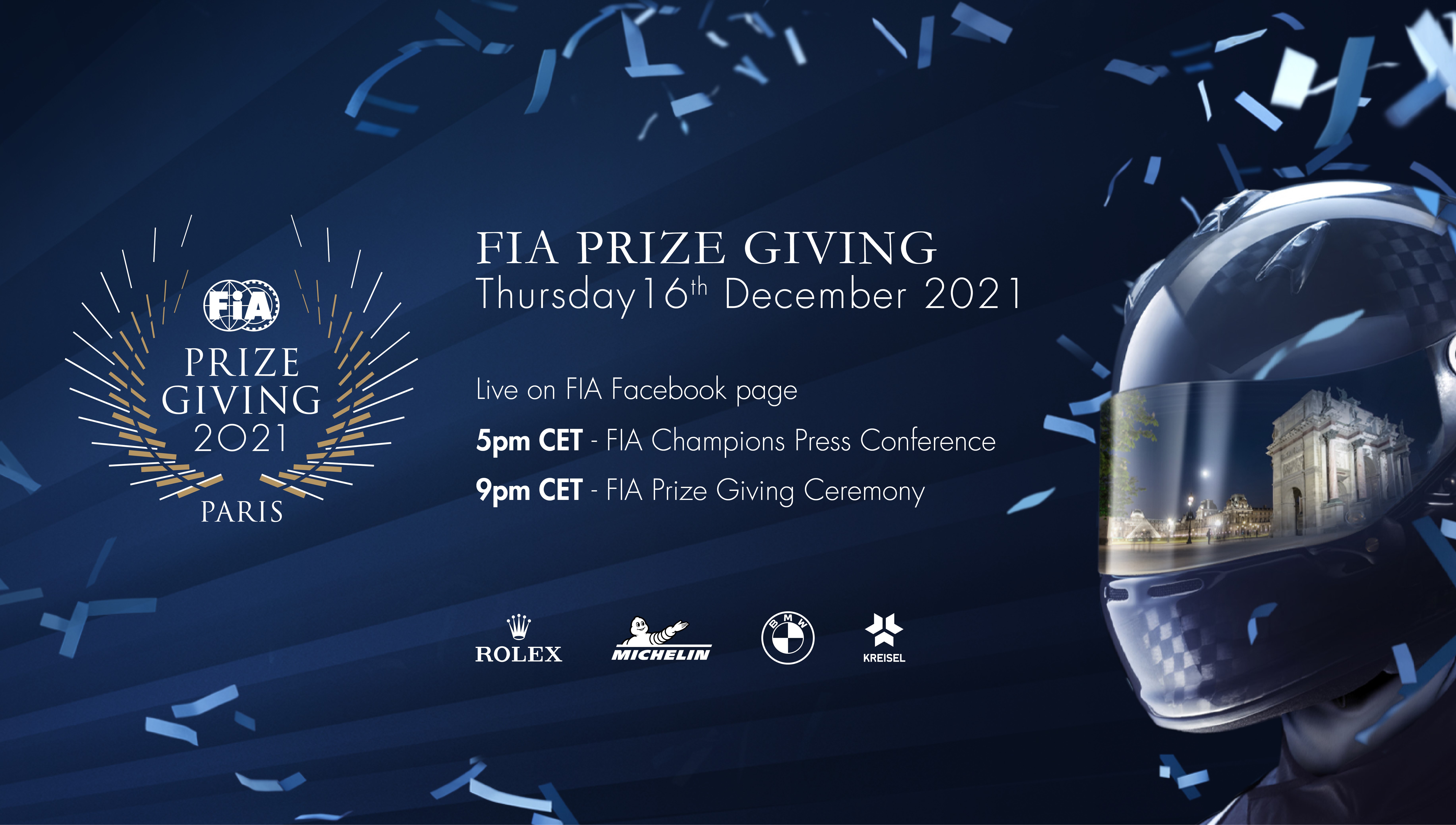 2021 FIA Prize Giving Ceremony to recognise a remarkable year of motor ...