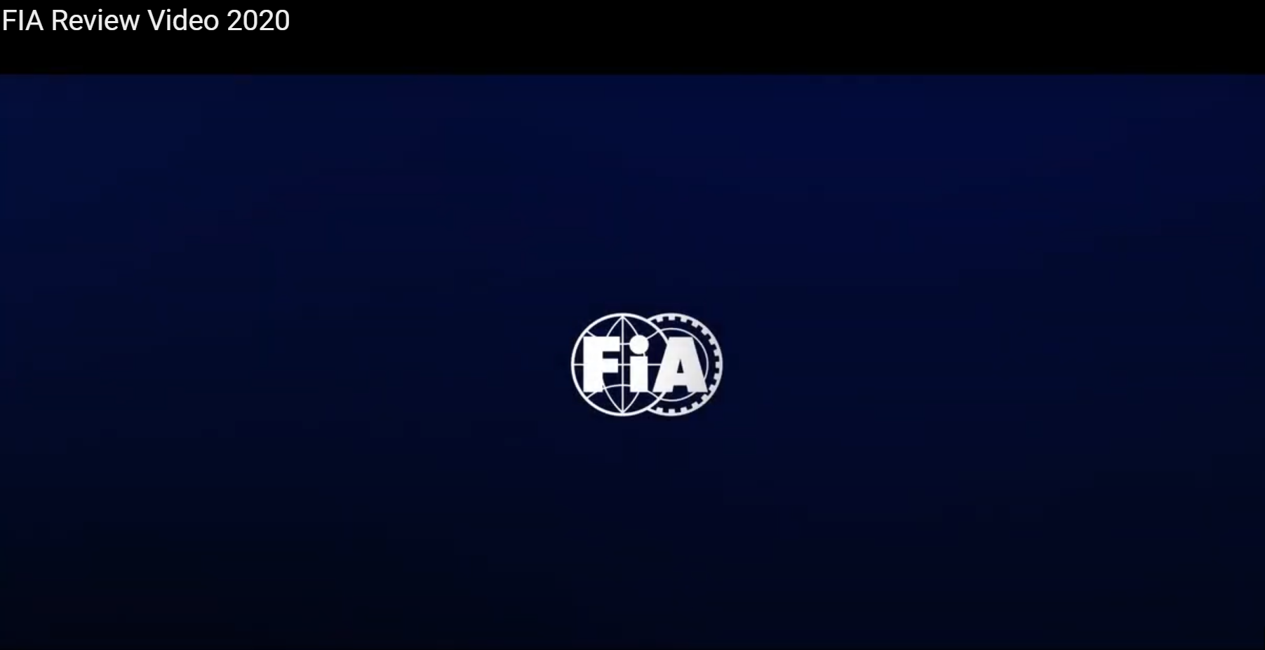 FIA REVIEW VIDEO 2020 | Federation Internationale de l'Automobile