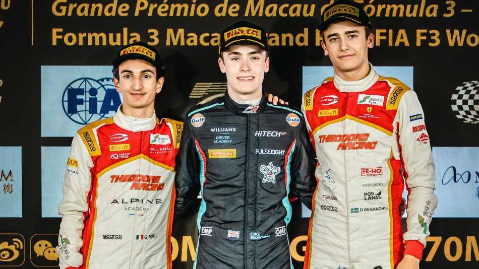 F3: Browning tops FIA Formula 3 World Cup qualifying as Macau rookies ...