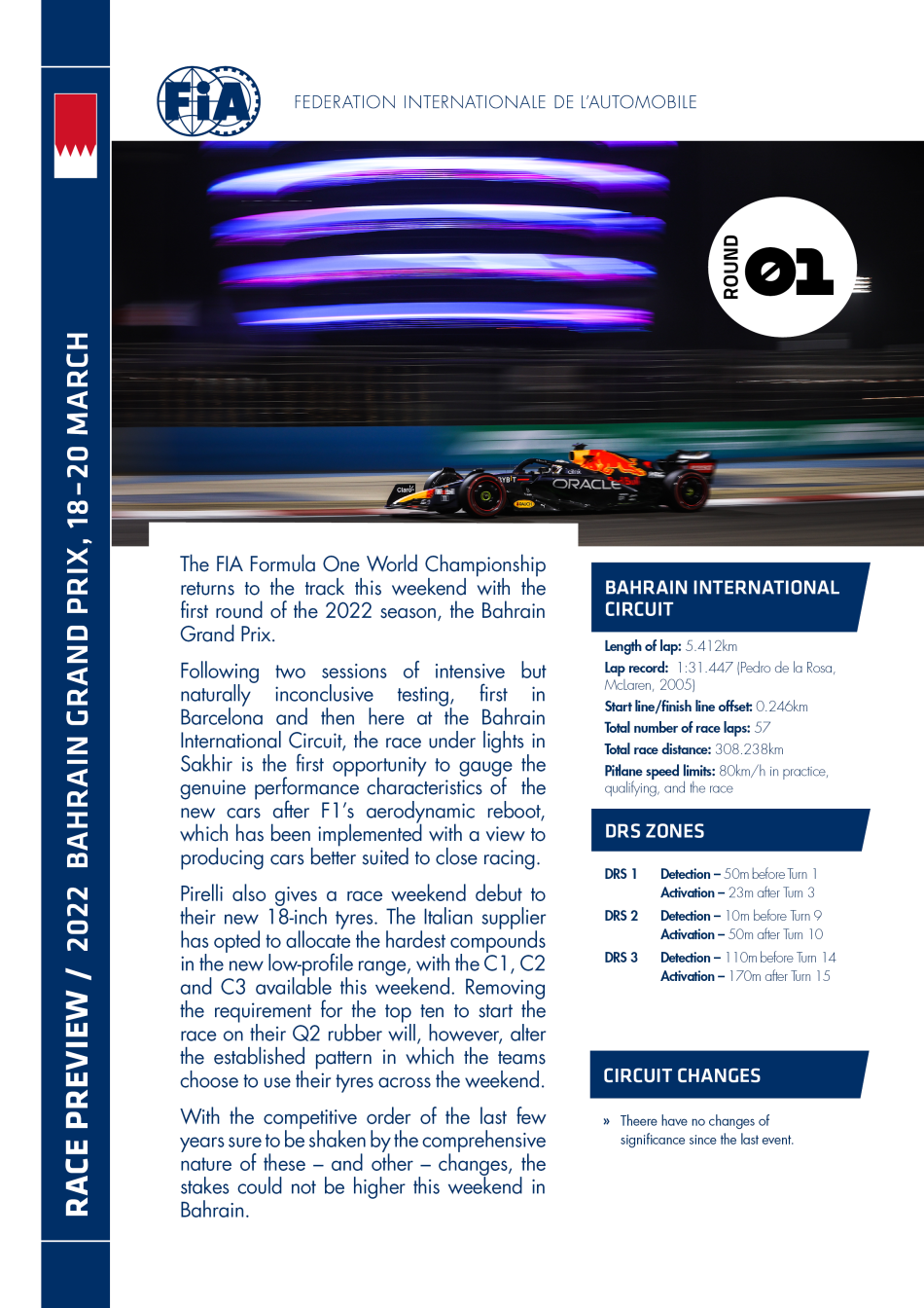 F1 - 2022 BAHRAIN GRAND PRIX PREVIEW | Federation Internationale de l ...