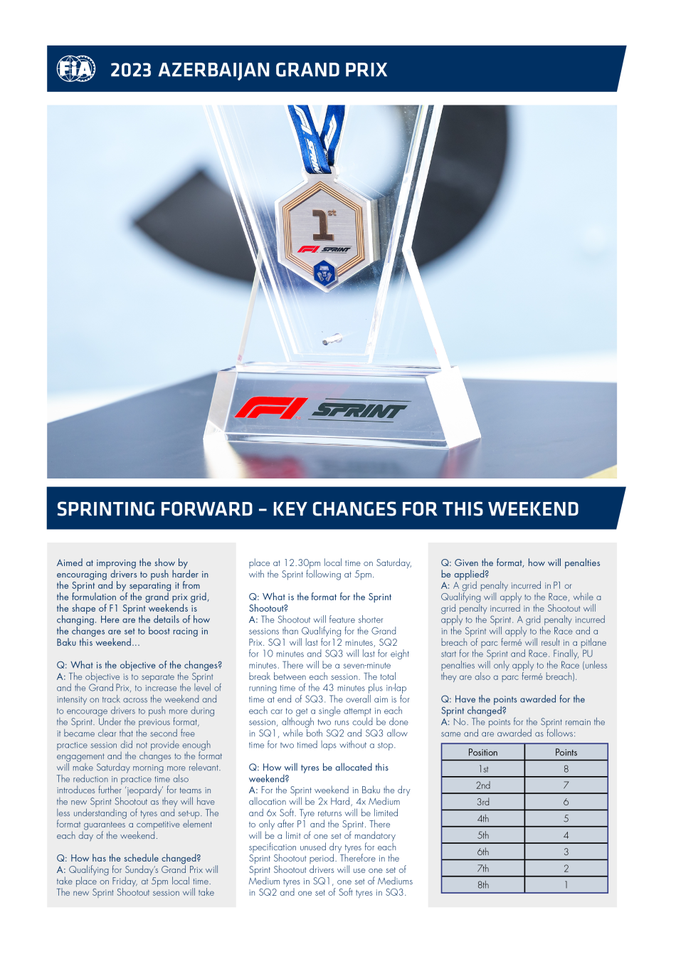 F1 - 2023 AZERBAIJAN GRAND PRIX PREVIEW | Federation Internationale de l'Automobile