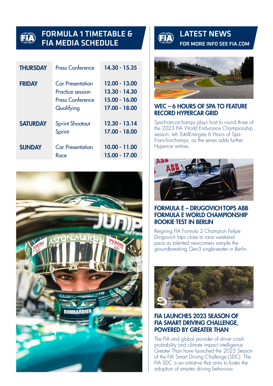 F1 - 2023 AZERBAIJAN GRAND PRIX PREVIEW | Federation Internationale de l'Automobile