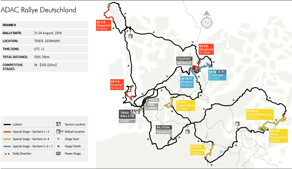 Rallye Deutschland - Stage Map | Federation Internationale de l'Automobile