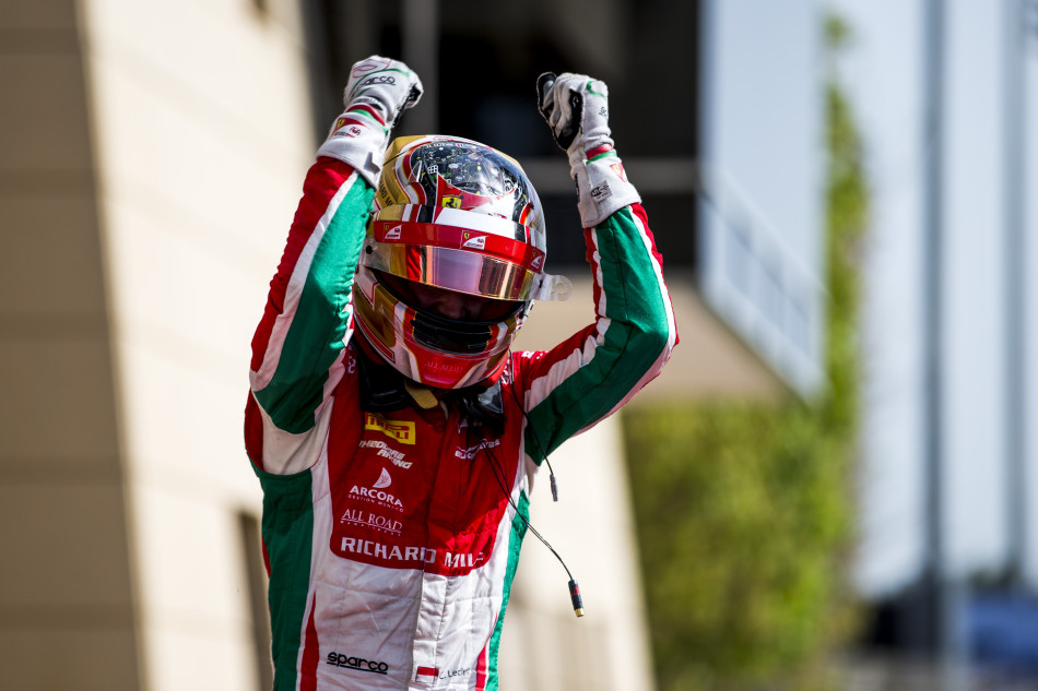 F2 - Leclerc storms to dramatic sprint win | Federation Internationale ...