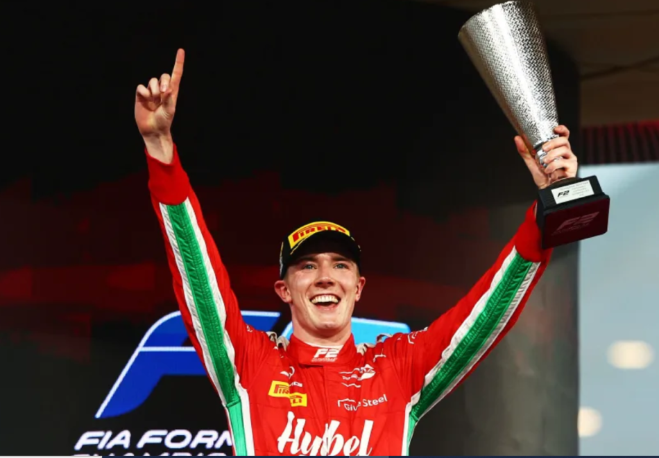 F2 - Frederik Vesti soars to Yas Marina victory to bring title fight ...